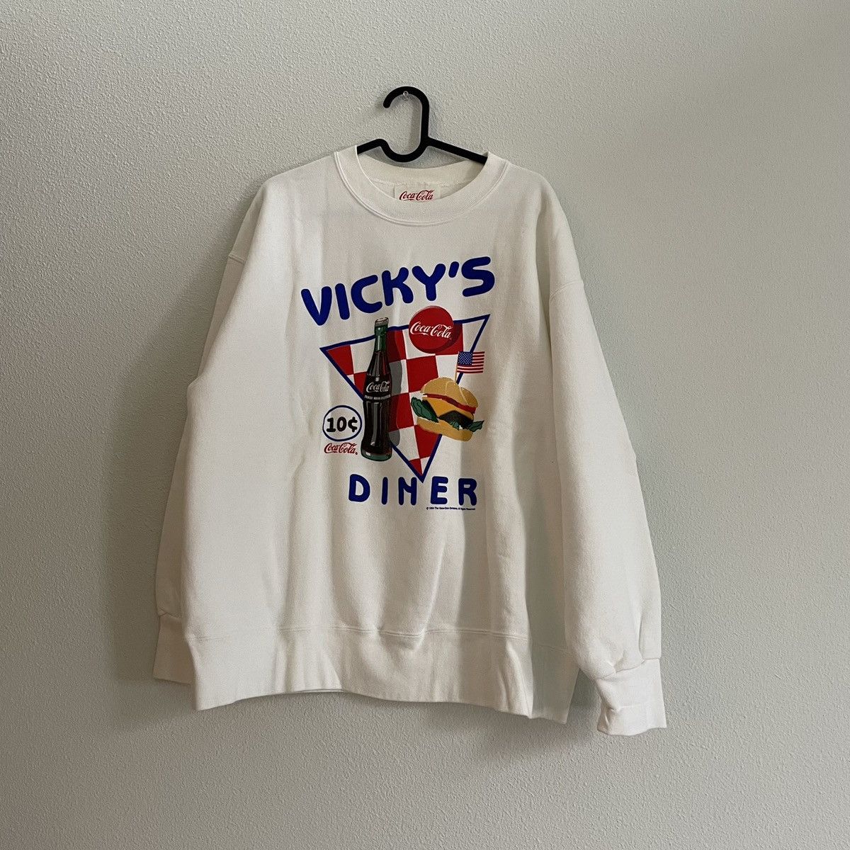 Coca Cola × Vintage Vintage Coca Cola Vicky’s Diner Crewneck | Grailed