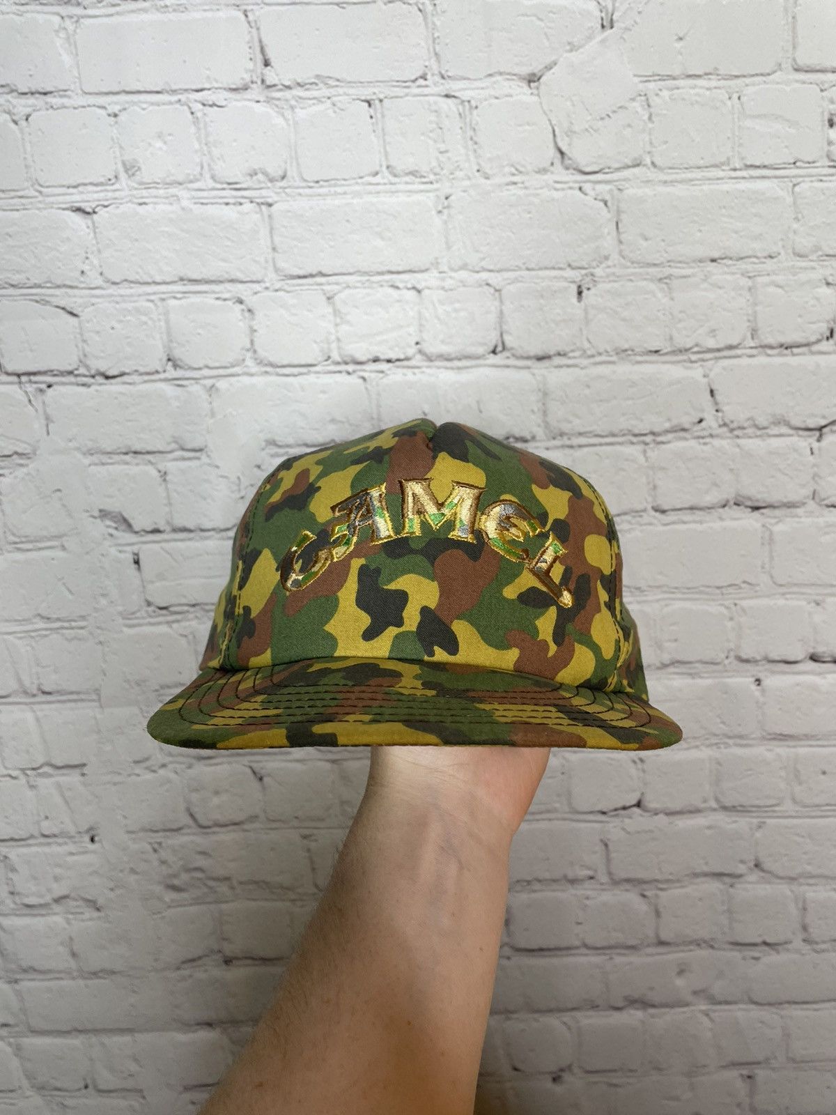 Camel × Vintage Vintage 90s Camel Cigarettes Camo Snapback Cap | Grailed