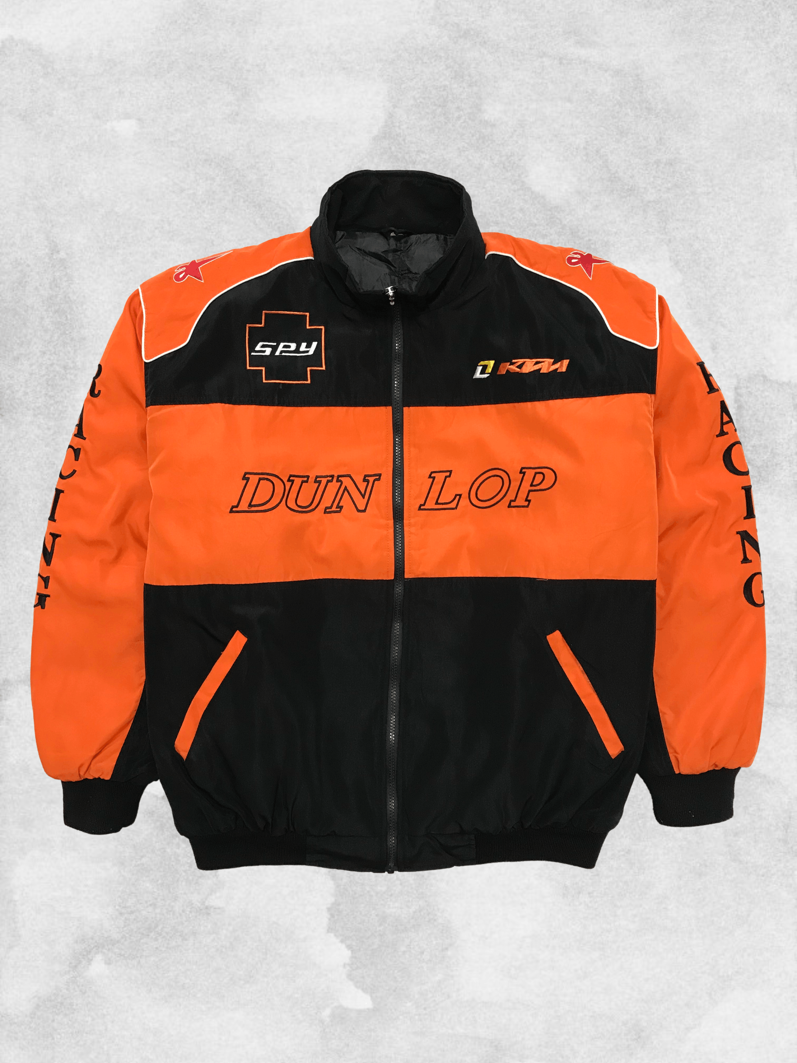 Dunlop × Vintage DUNLOP KTM Vintage Bomber Jacket Racing Nascar ...