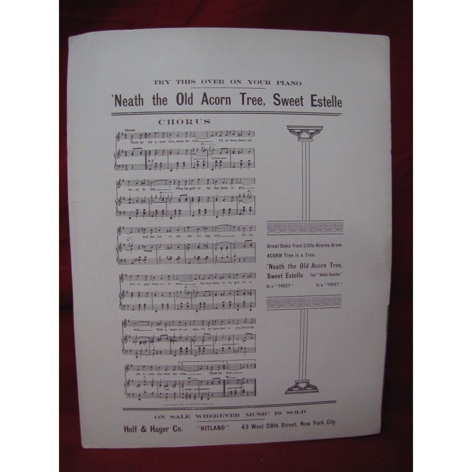 Other Unique Original Vintage 1920s Colored Sheet Music #101 | Grailed