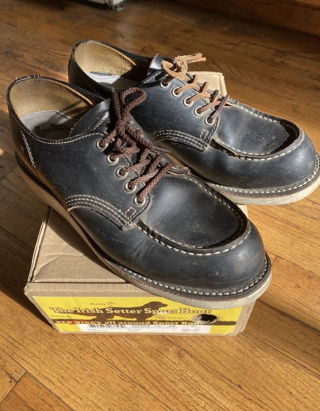 Red Wing Red Wing 9894 Irish Setter Oxford Moc Toe 10D Black Leather ...