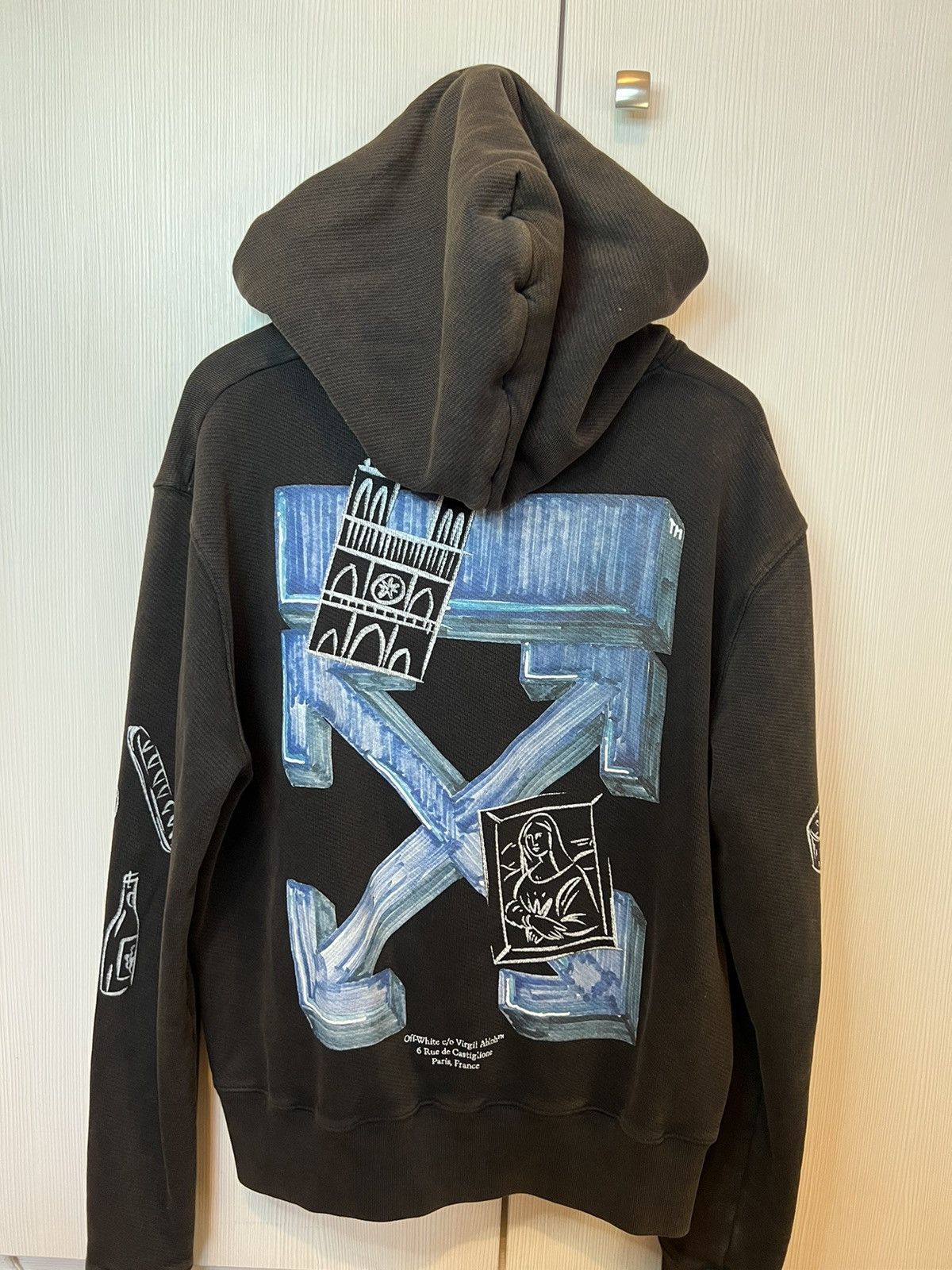 Off-White Rare exclusive paris store off white virgil abloh hoodie ...