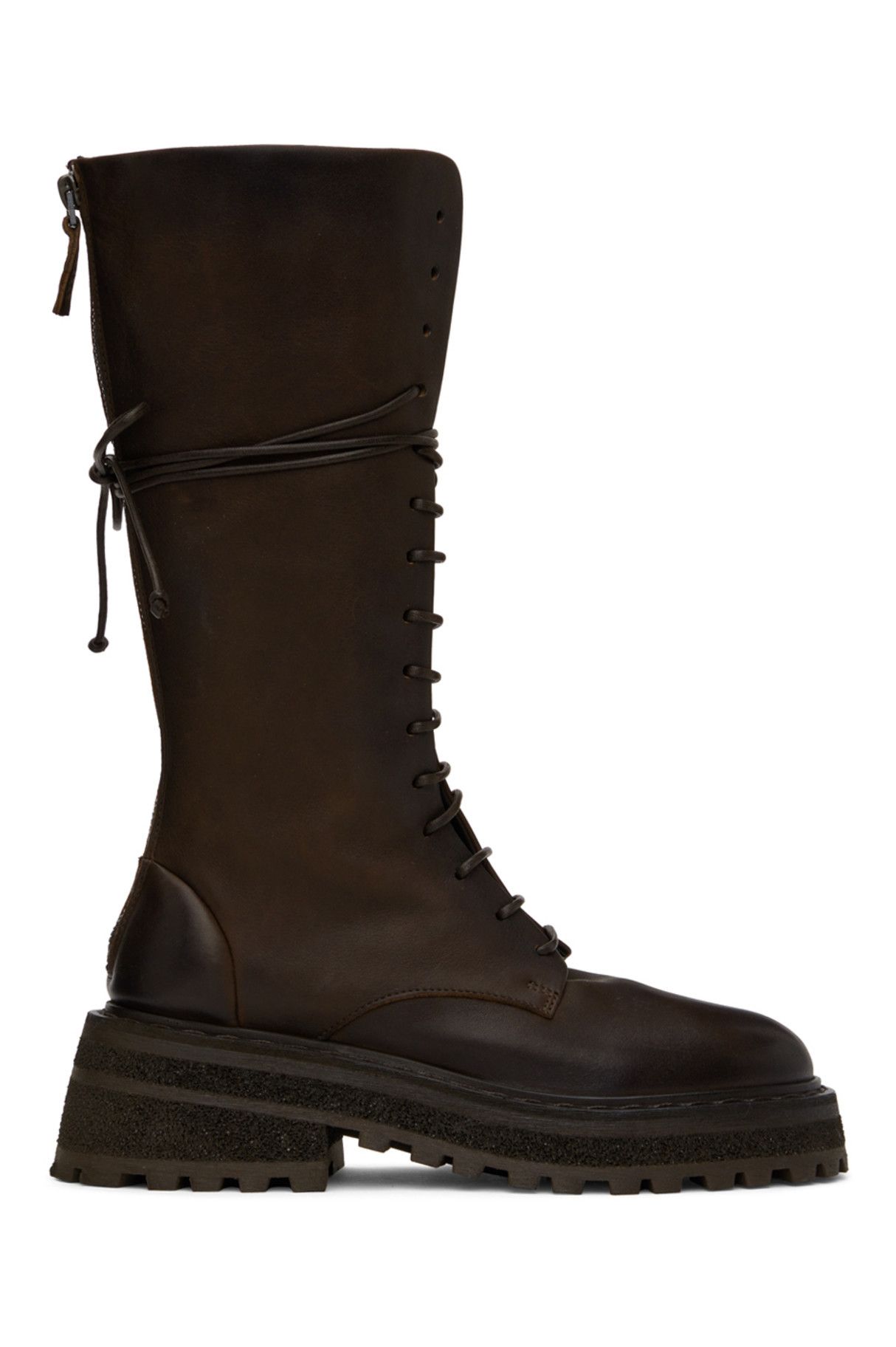 Marsell marsell brown 1700$ knee high boots | Grailed