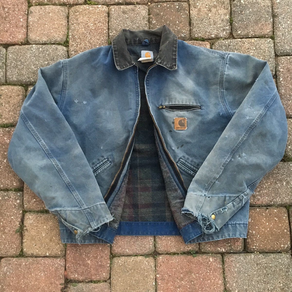 Carhartt × Carhartt Wip × Vintage Blue Carhartt Detroit Jacket | Grailed