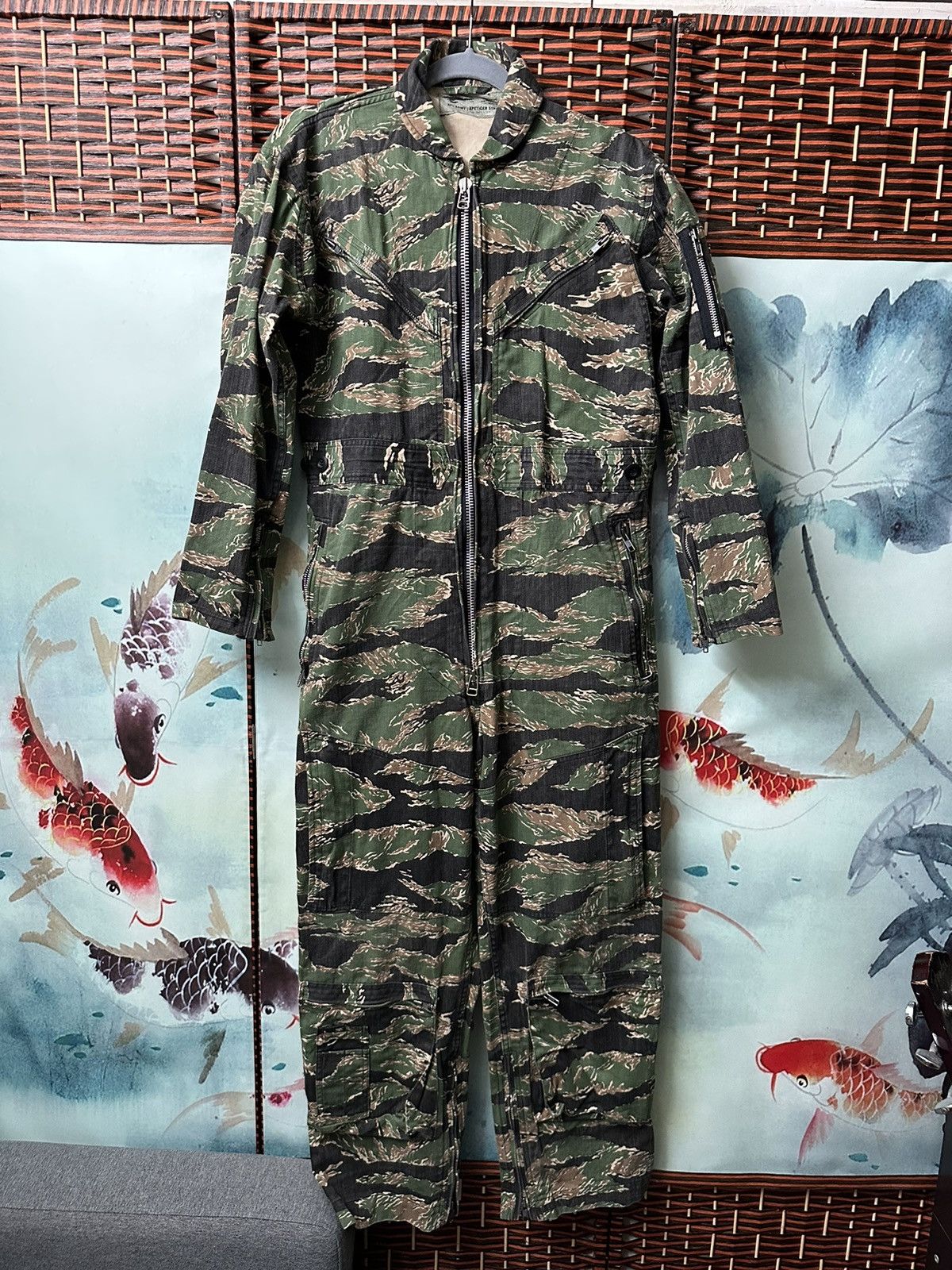 Bape RARE BAPE Tiger Stripe "SOLDIER ALL-IN-ONE" Coverall | Grailed