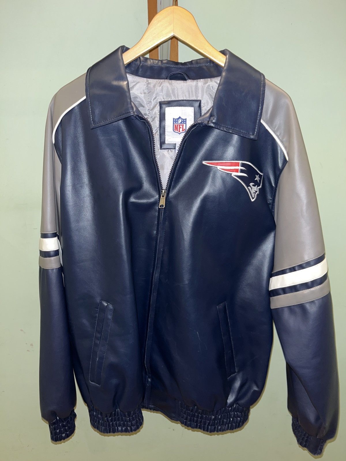 NFL × Vintage Vintage NFL Patriots Leather Jacket | Grailed