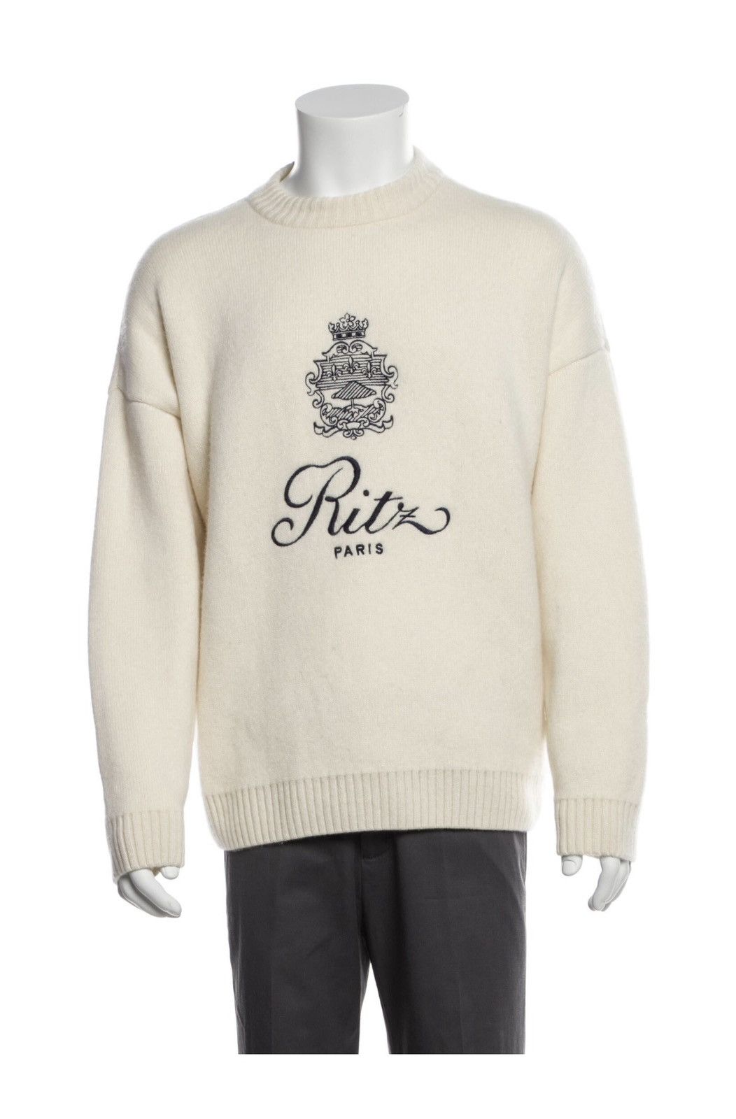 Frame Frame x Ritz Paris Unisex Cream Cashmere Sweater Medium | Grailed