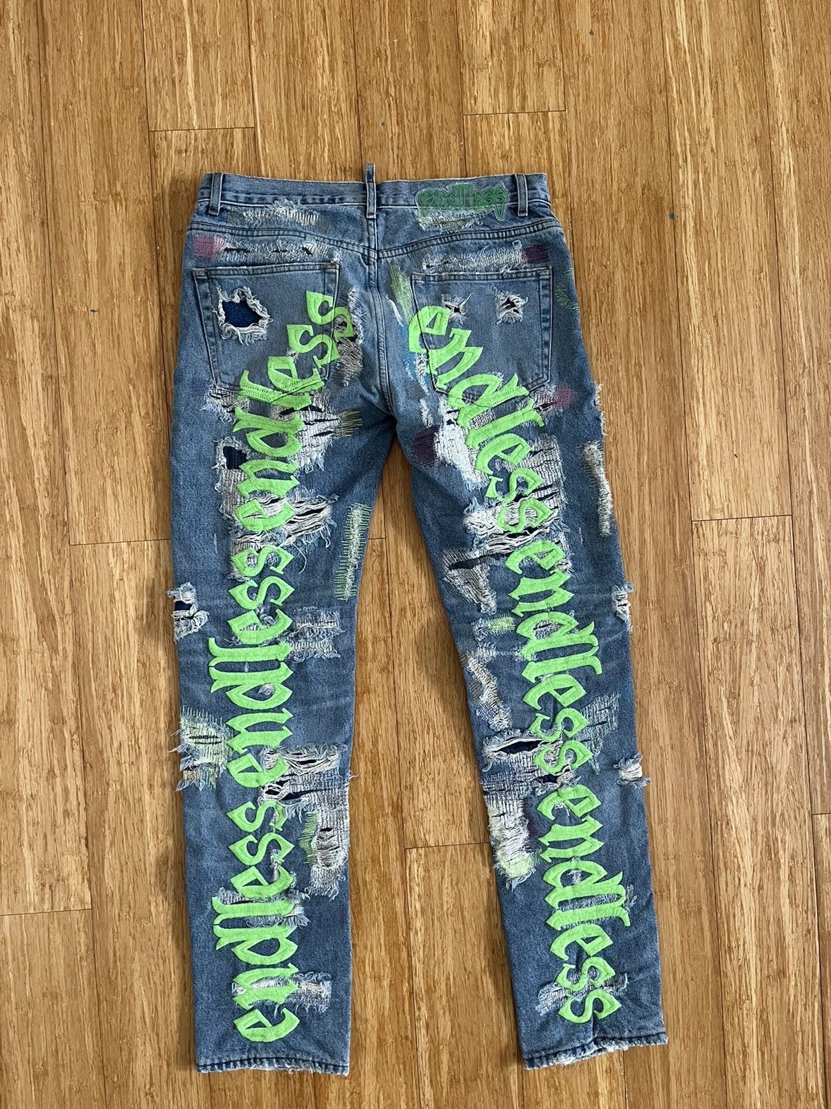 Vlone Endless denim | Grailed