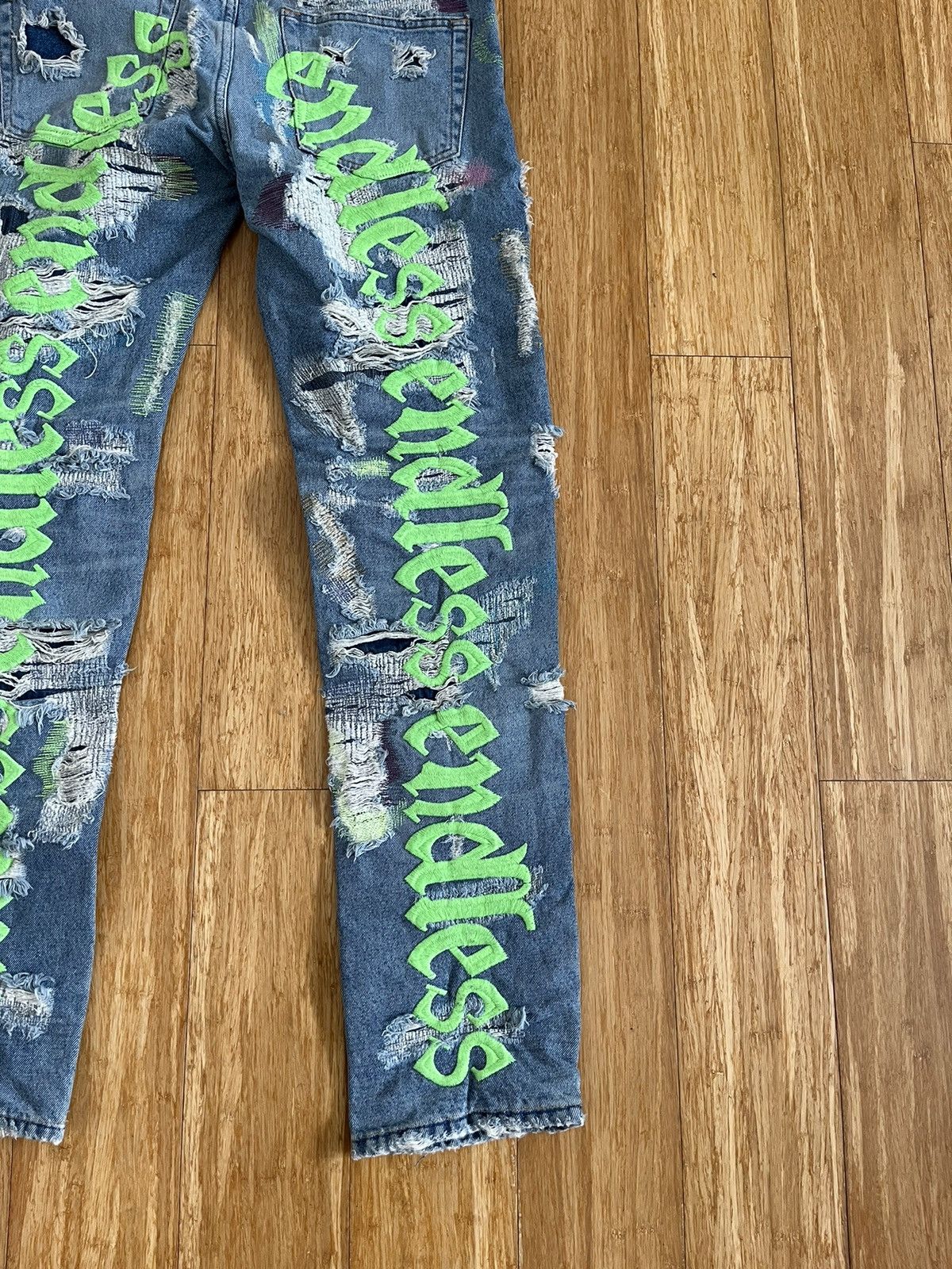 Vlone Endless denim | Grailed