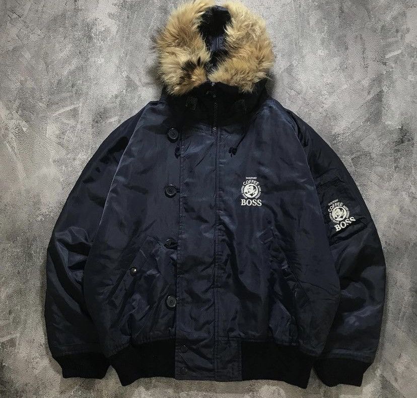 Japanese Brand × Vintage Vintage Suntory coffe big logo n3b jacket ...