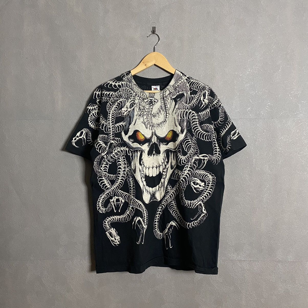 Fruit Of The Loom Liquid blue skull | Grailed