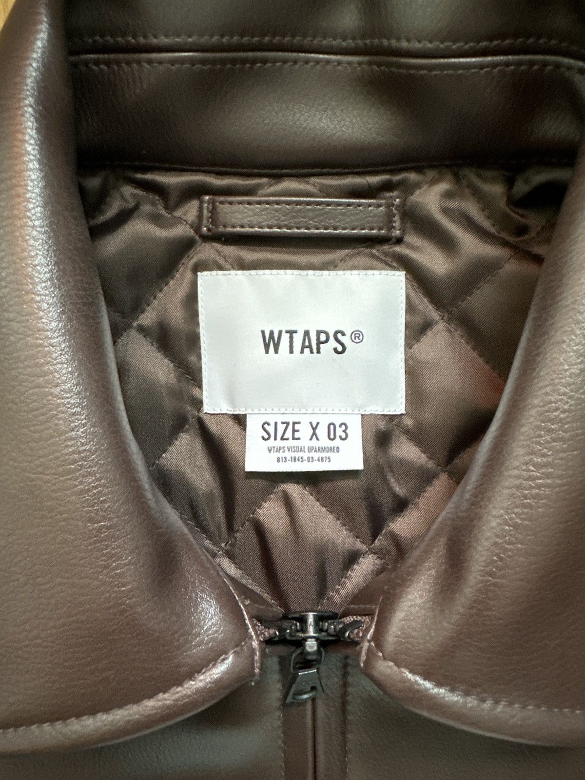 Wtaps WTAPS JFW-01 Bones Synthetic Leather Jacket | Grailed