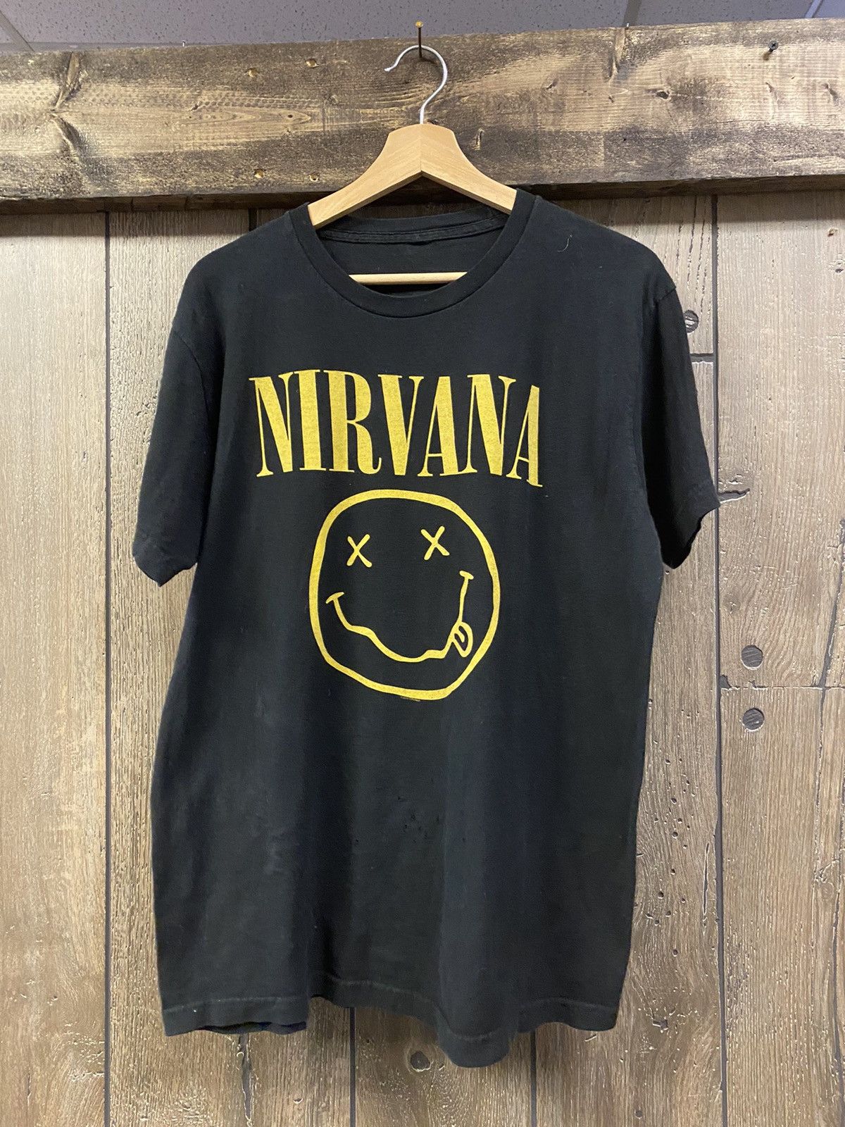 Streetwear × Unsound Rags × Vintage Vintage 90s Y2K Nirvana smiley face ...