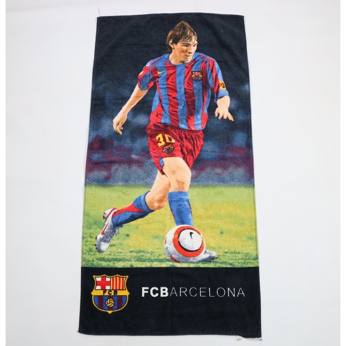 Vintage Vintage 2005 FC Barcelona Soccer Lionel Messi Towel | Grailed