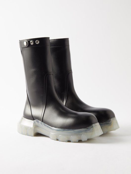Rick Owens *Last Drop* New Creeper Boots w/ Transparent Soles | Grailed