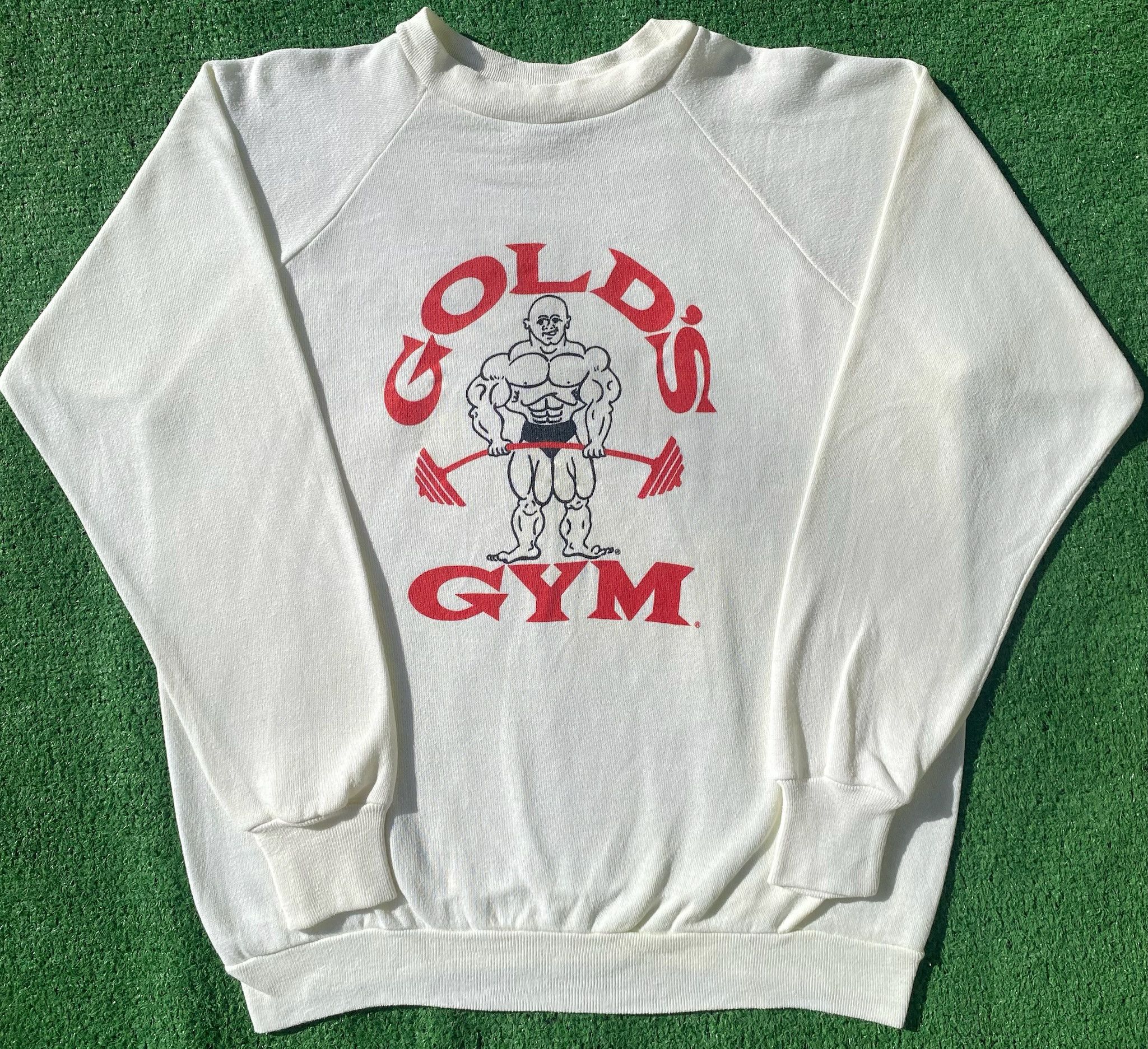Vintage 70’s Golds Gym Healthknit Raglan Sweatshirt USA Made Medium ...