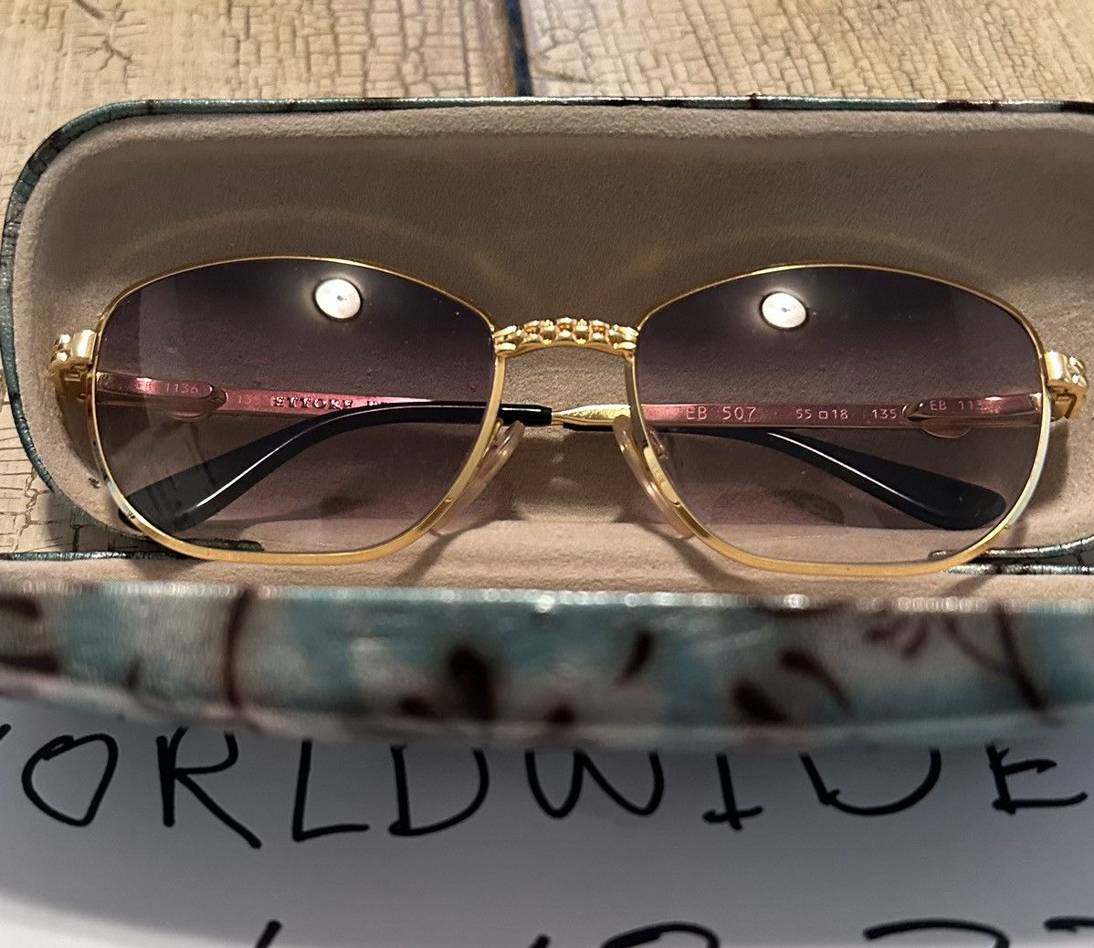 Bugatti Vintage Etorre Bugatti 507 Gold Frames Sunglasses | Grailed