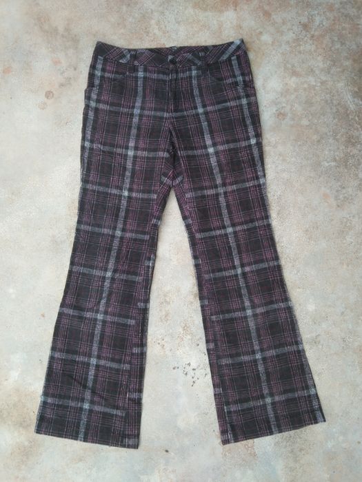 Adidas Adidas Corduroy Plaid Flared Pant Retro Punk Style 28x28 | Grailed