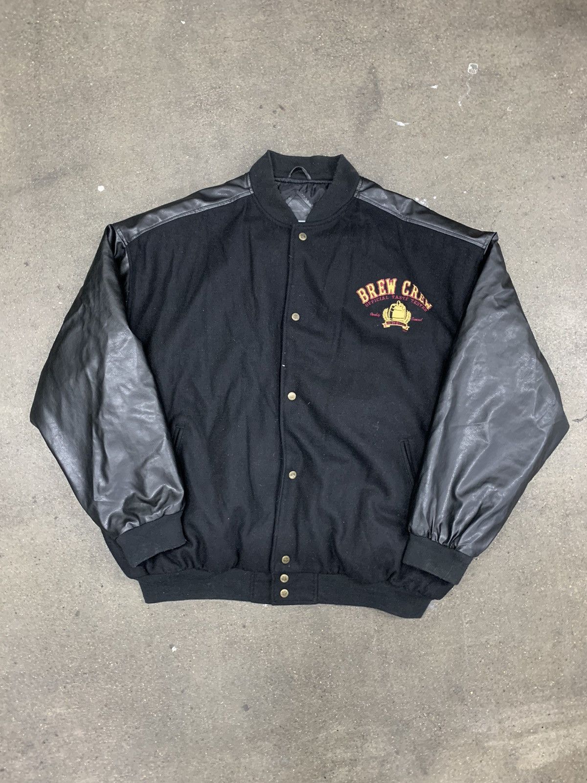 Vintage Vintage 1990s Brew Crew Varsity Jacket | Grailed