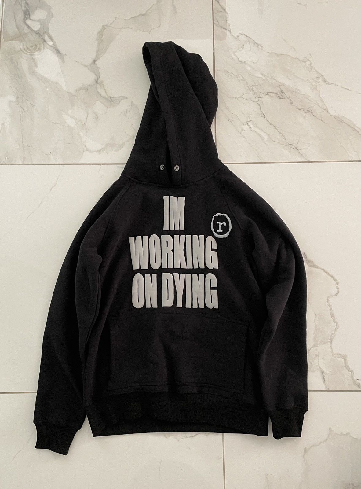 Rare Working On Dying x Reckless school Hoodie | Grailed