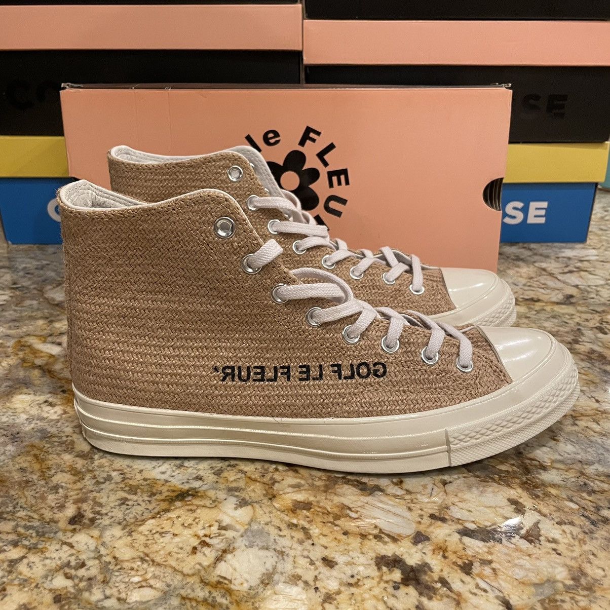 Converse Golf burlap Golf Le Fleur x Chuck 70 High Fabric Weave 2018 ...