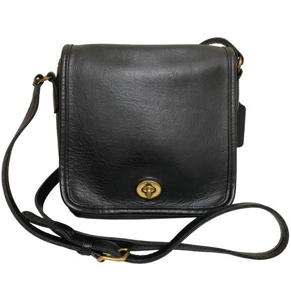 Coach Vintage COACH Legacy Companion Black Leather Bag #9076 | Grailed