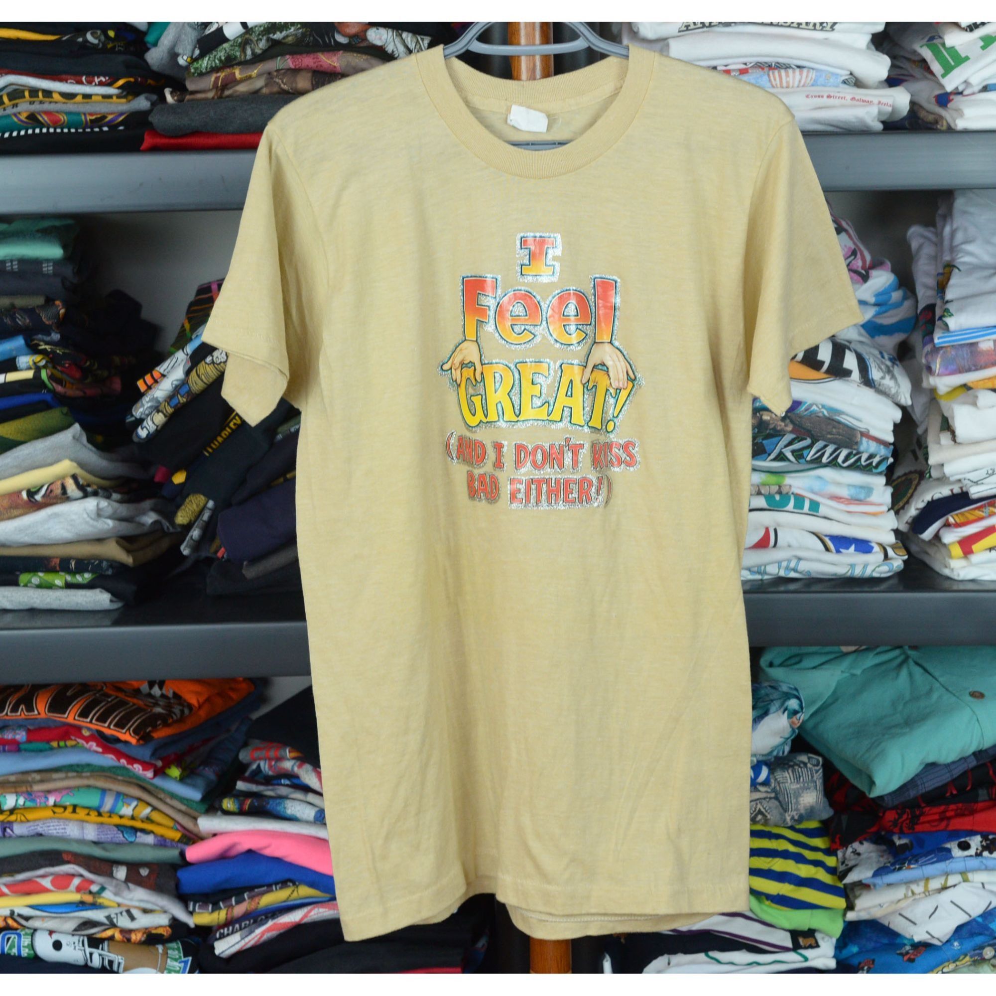 Tee × Vintage 1981 Screen Stars Men's Large I Feel Great VTG Tee | Grailed