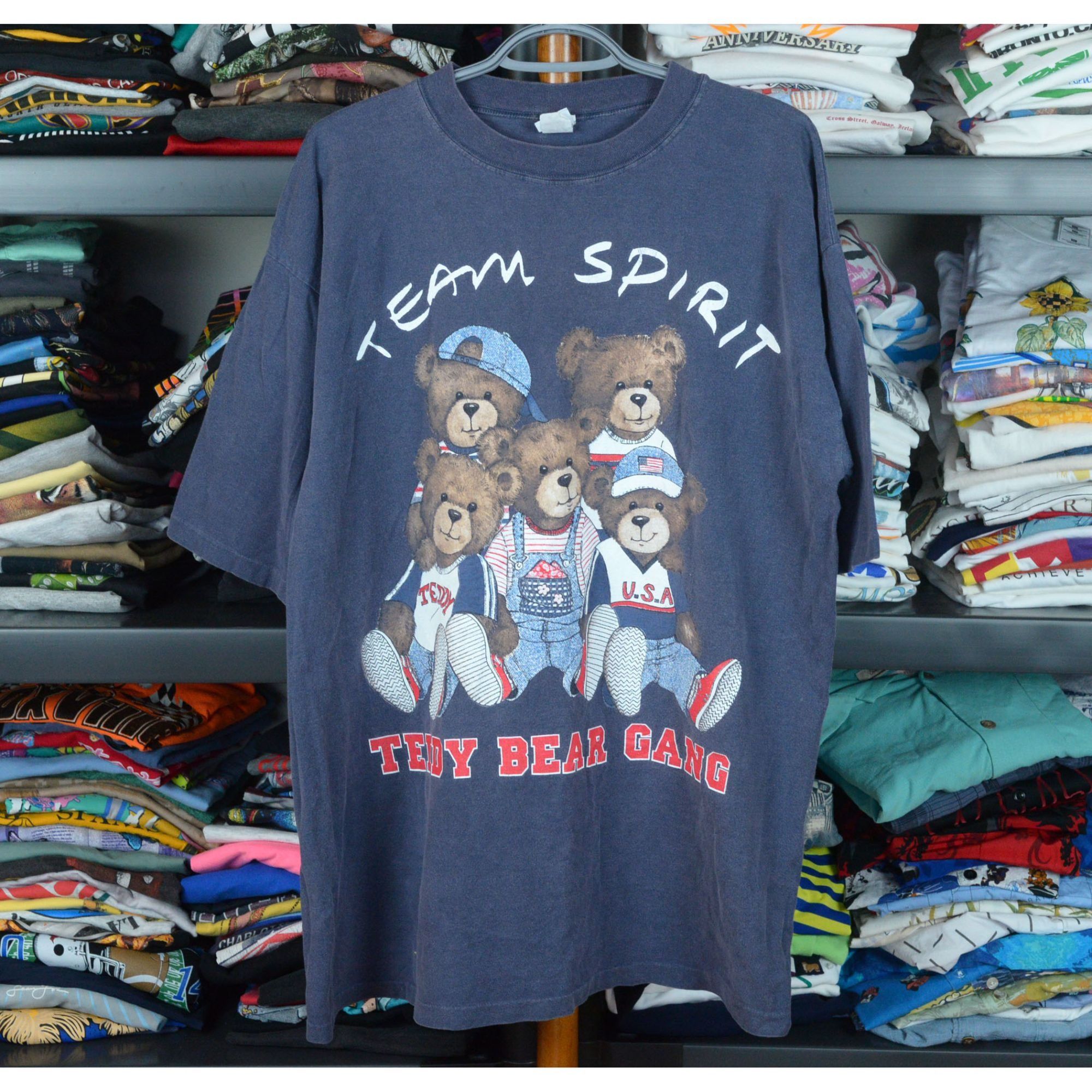 Vintage 90s Chic Men's XL Teddy Bear Gang Single Stitch VTG Tee | Grailed