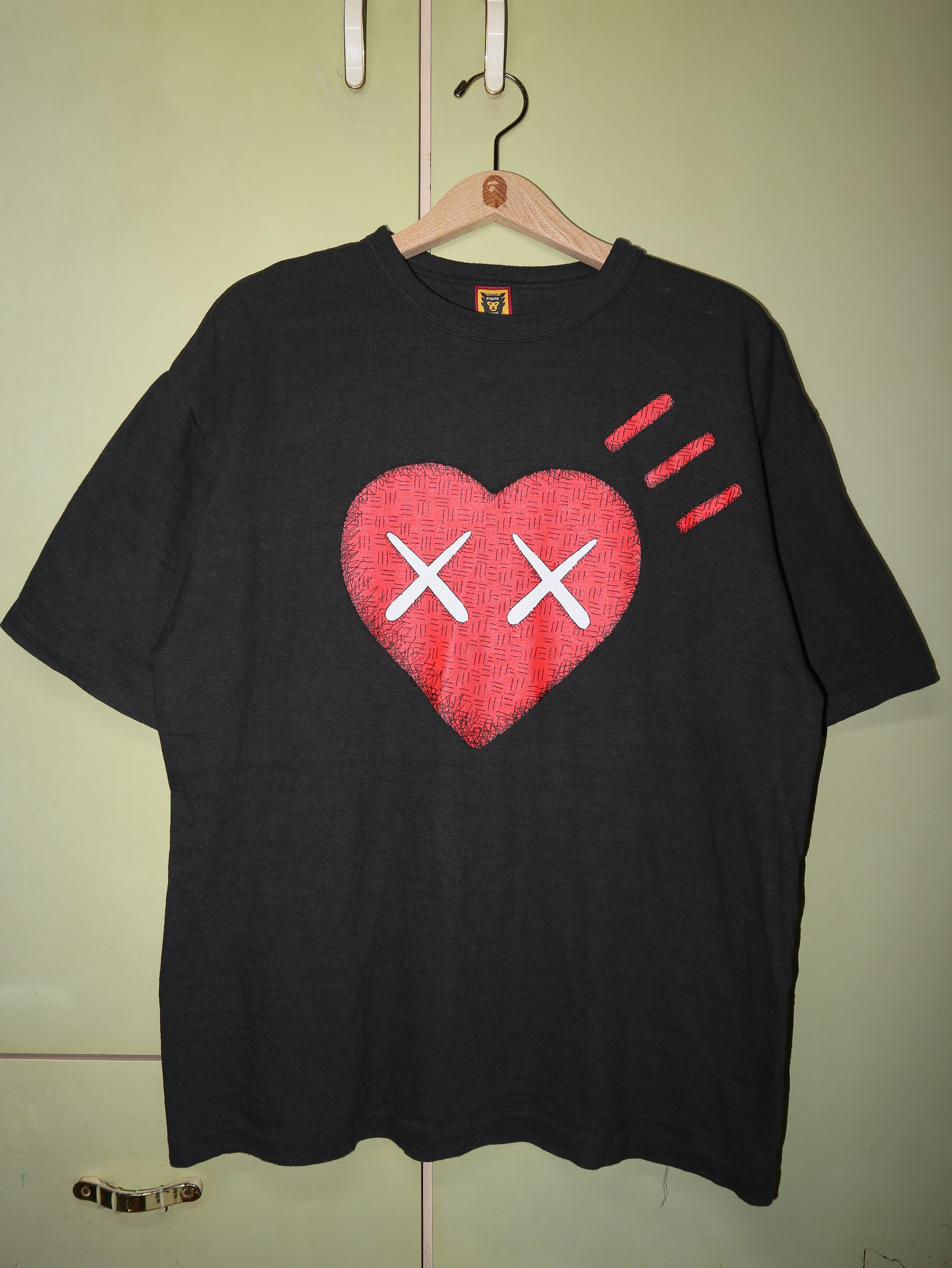 Human Made × Kaws Human Made x Kaws Heart Tee | Grailed