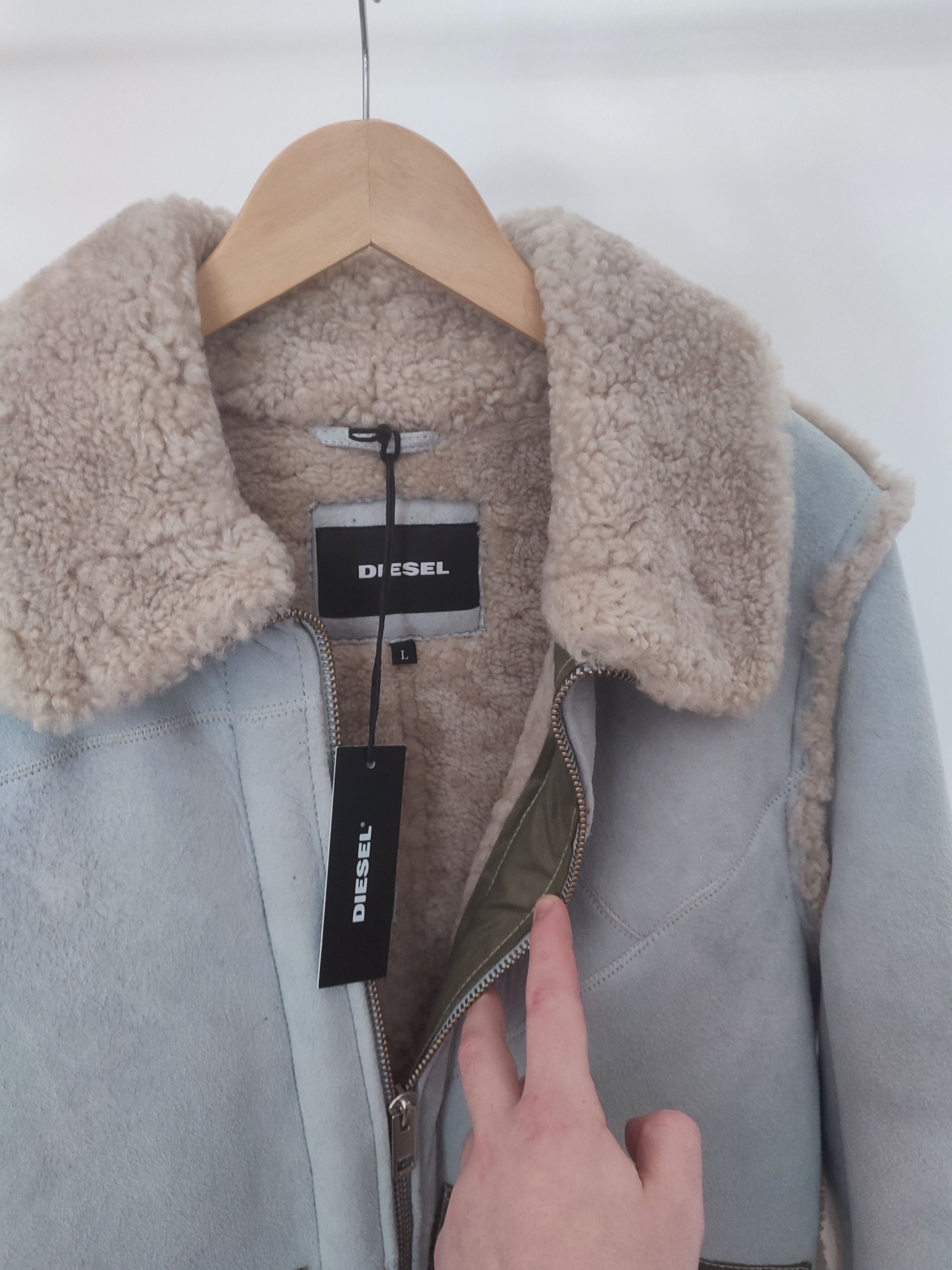 Diesel Shearling Coat | Grailed