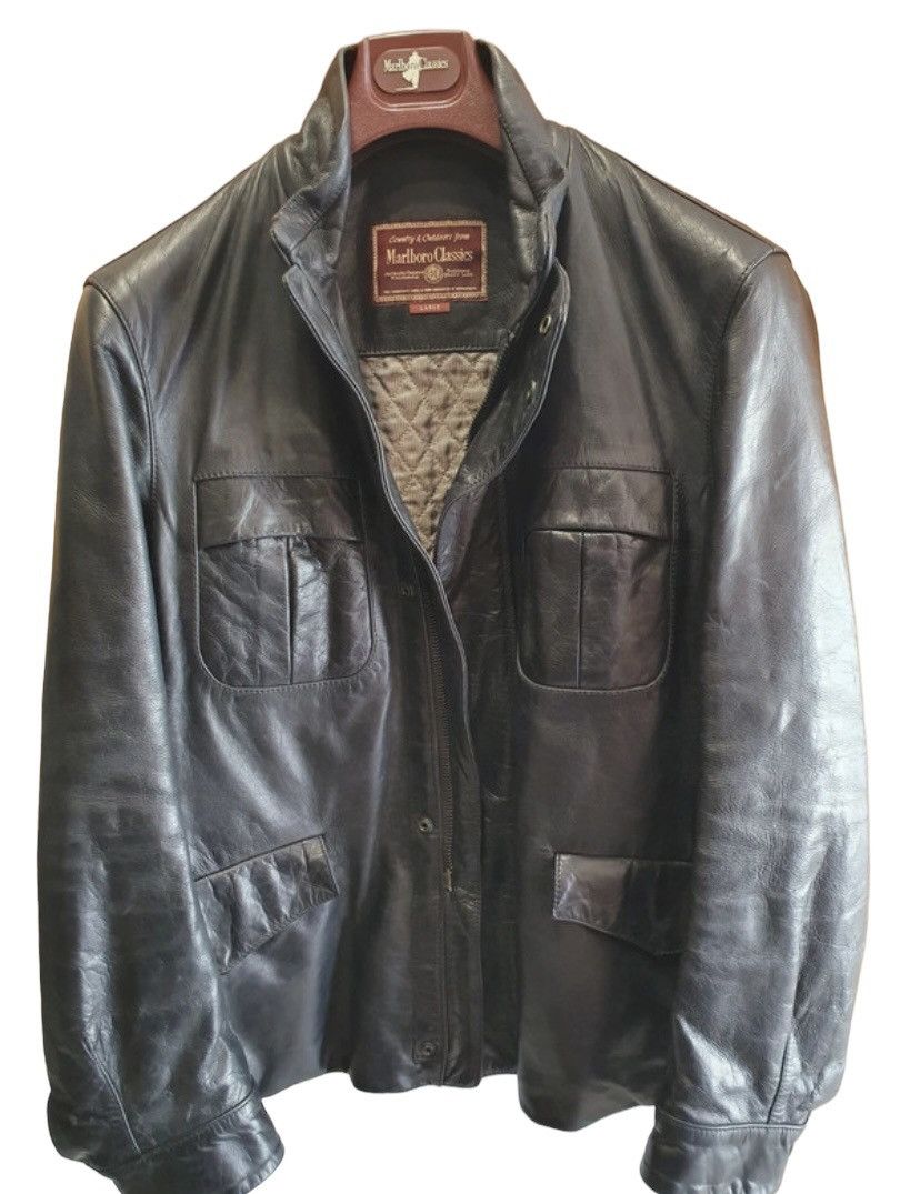 Marlboro Classics × Vintage Marlboro classic leather jacket | Grailed