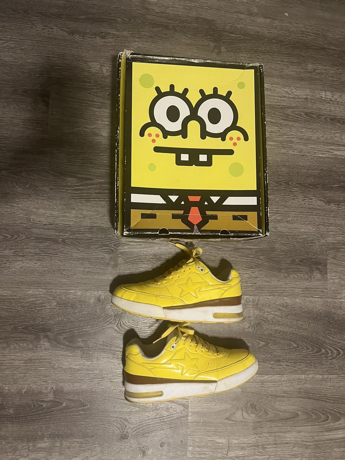 Bape Bape Roadsta x SpongeBob | Grailed