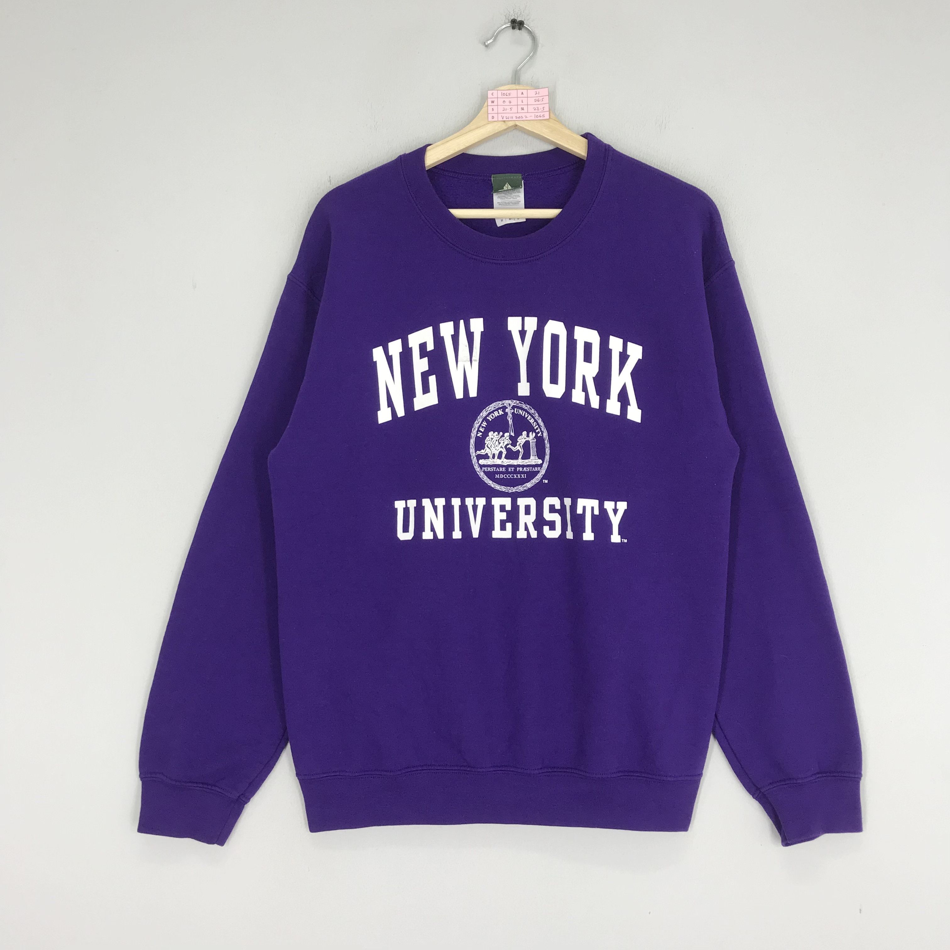 Vintage Vintage New York University NYU University Logo Pullover | Grailed