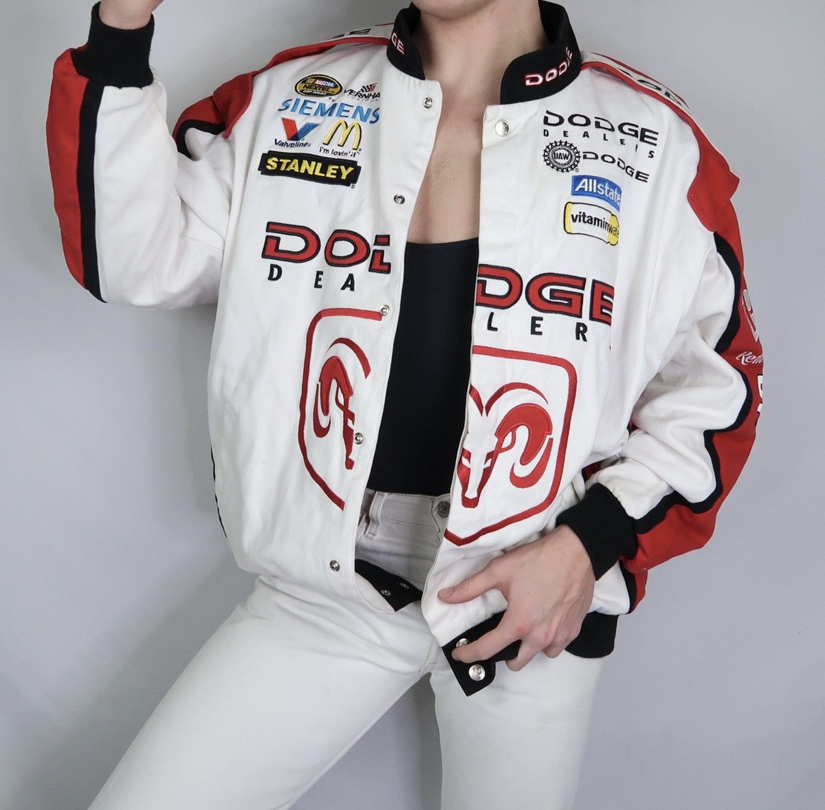 Chase Authentics × NASCAR Chase Authentics Dodge red and white Nascar ...