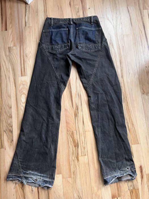 Rick Owens RICK OWENS 2001 Slab waxed spiral denim | Grailed