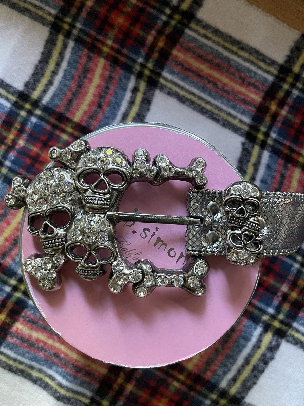 B.B. Simon bb simon silver skull belt | Grailed