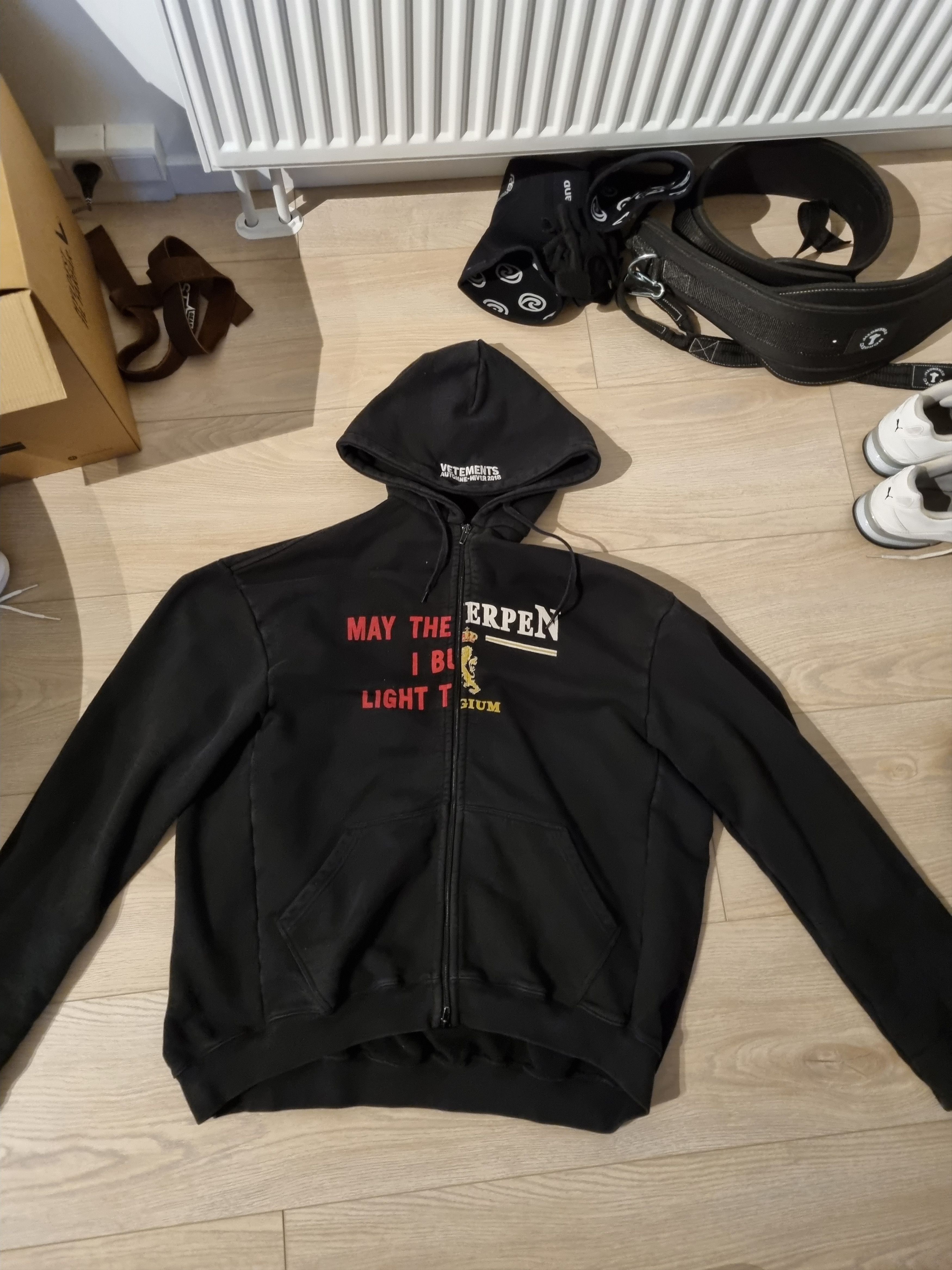 Vetements Vetements Split Oversized Zip Up Hoodie | Grailed