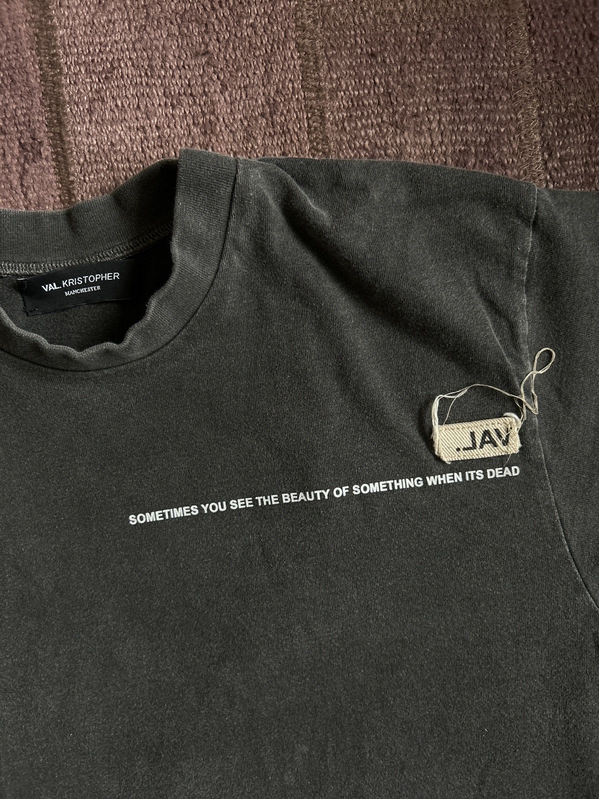 Val Kristopher Val Kristopher grey faded t-shirt | Grailed