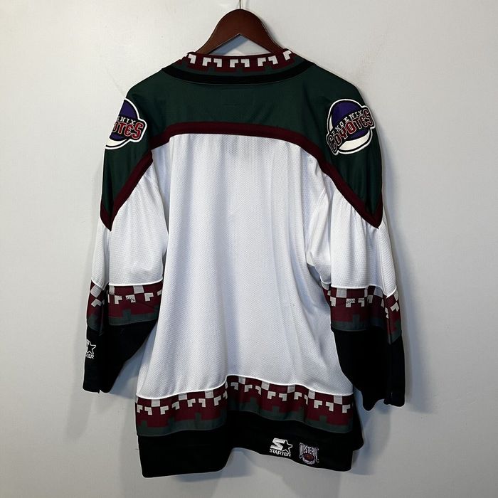 Vintage Vintage NHL Phoenix Coyotes CCM White Aztec Hockey Jersey | Grailed