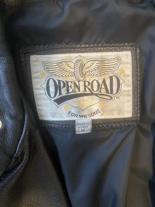 Open Road Leather motorcycle Jacket Open Road Black | Grailed