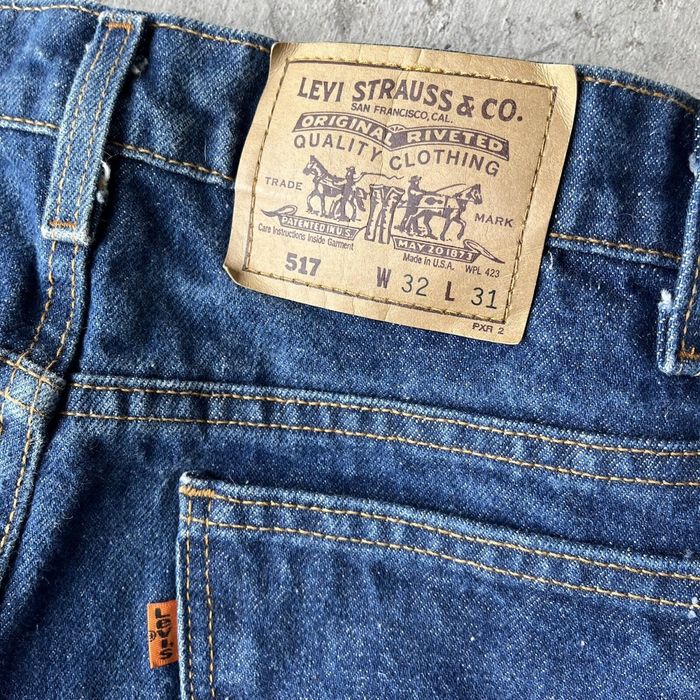 Vintage Levi’s 517 Orange Tab Jeans 32x31 Made in USA Bootcut Flare | Grailed