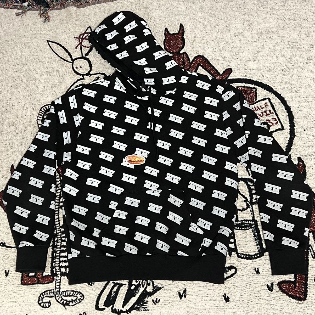 G59 Records g59 razor all over hoodie reflective 3m black large | Grailed