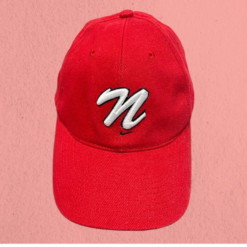 Nike Rare Nike Fitted Hat Cursive N - Swoosh Logo | Grailed