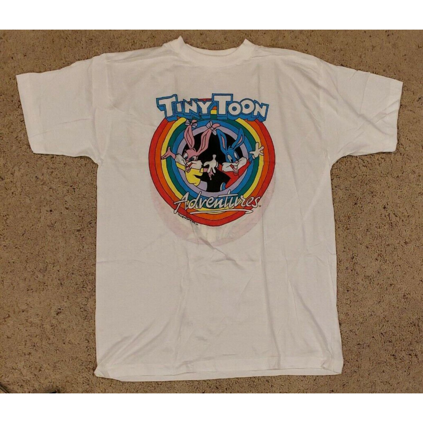 Vintage Vtg 1991 Tiny Toons Adventures Looney Tunes T Shirt 90s Warner ...