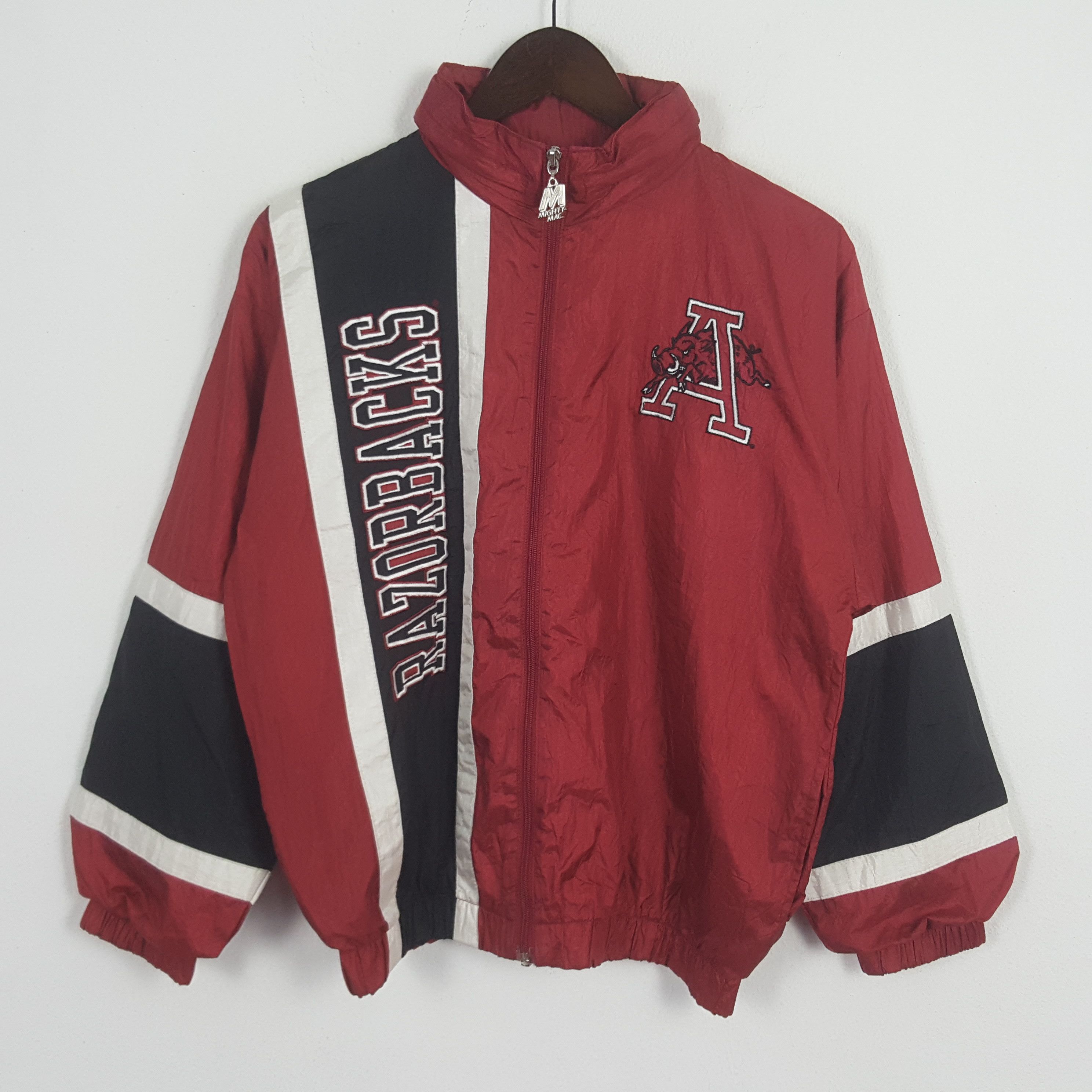 NBA × Vintage Vintage Mighty-Mac Razorbacks Windbreaker Jacket | Grailed