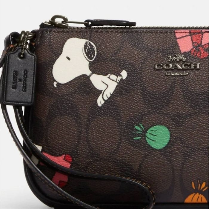 Coach New Coach Peanuts Nolita 19 In Signature Canvas Snoopy Print ...