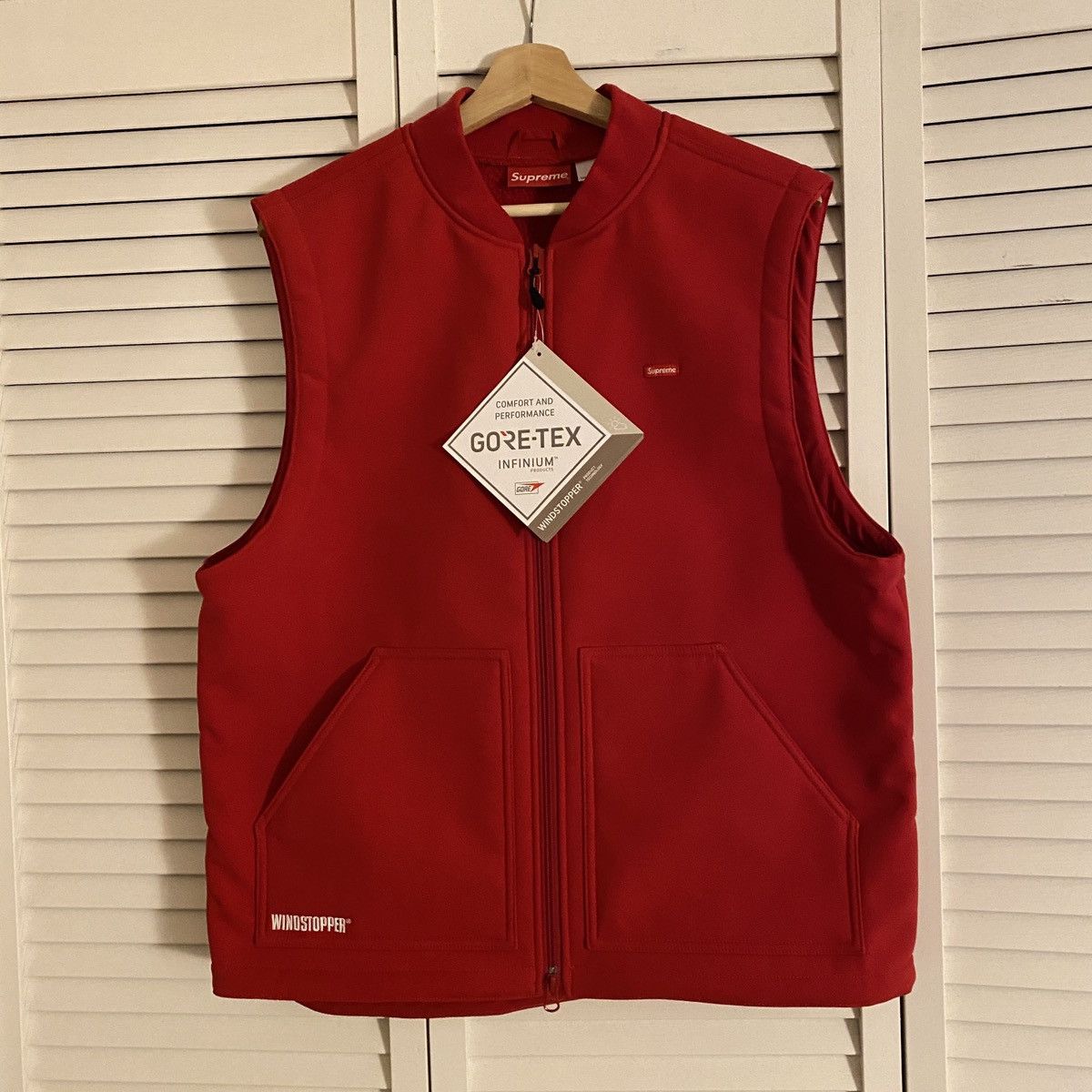 Supreme Supreme windstopper work vest | Grailed