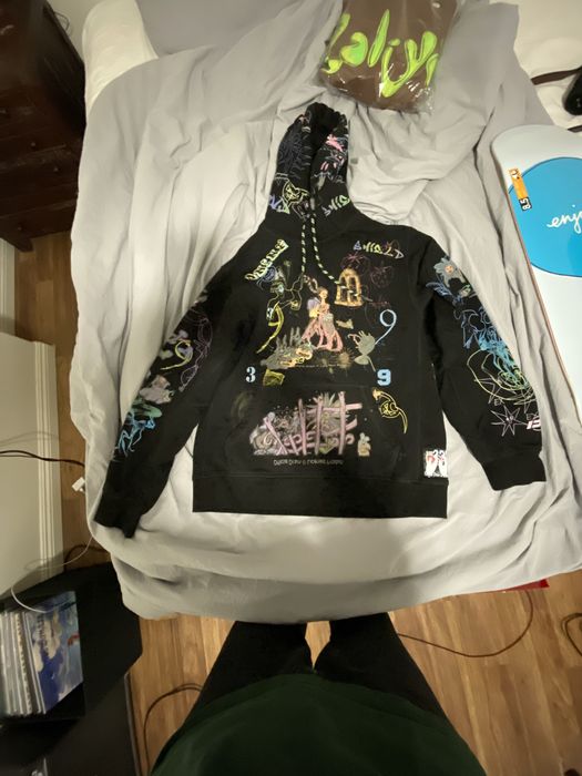 Drain Gang bladee 333 hoodie black | Grailed