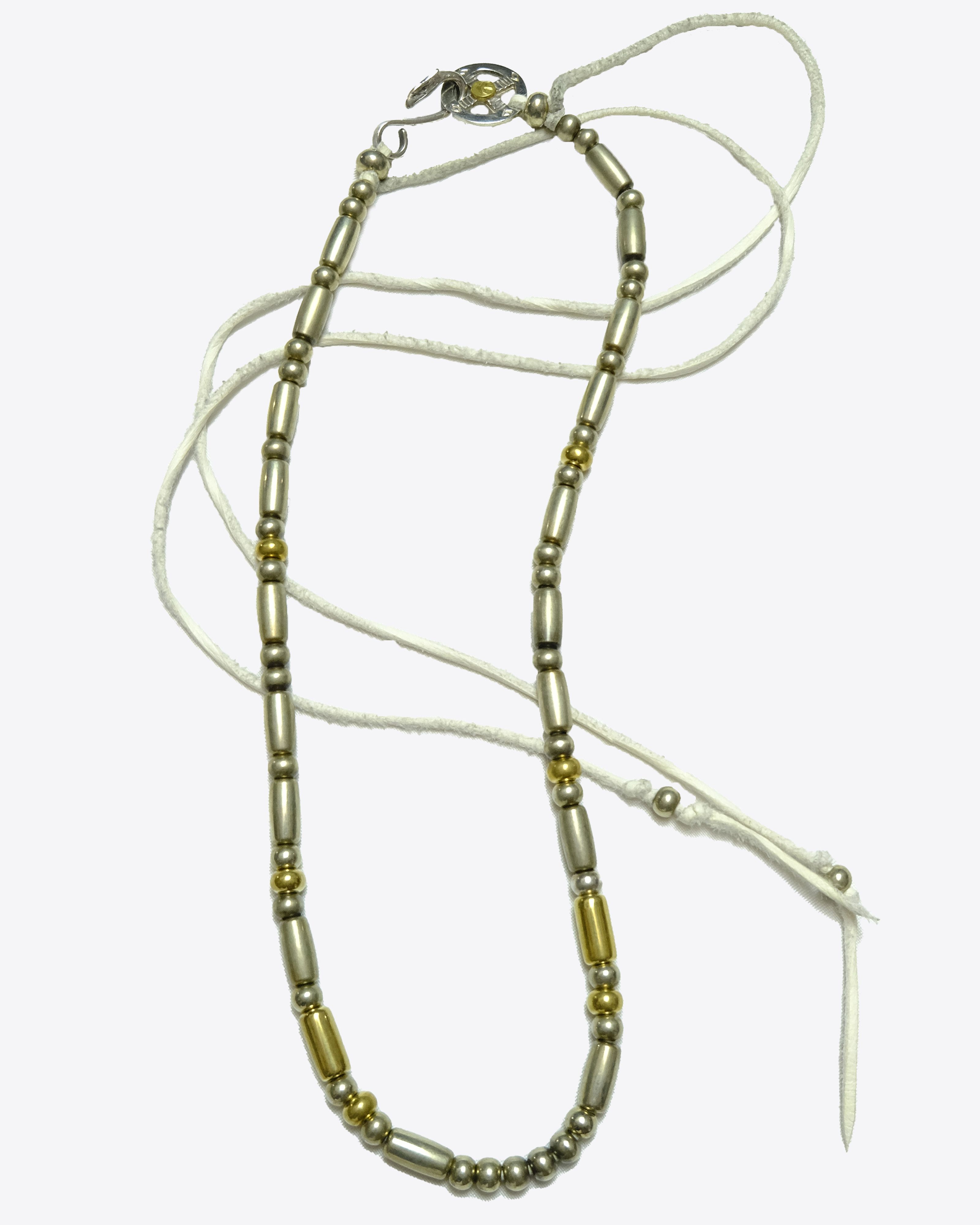 Goros Goro's - Pipe Beads Set (L) Gold/Silver Necklace | Grailed