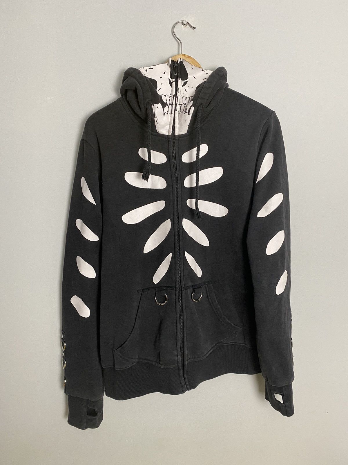 Hype Dead Souls Skeleton Avant Garde Drip Hype Bones Hoodie | Grailed
